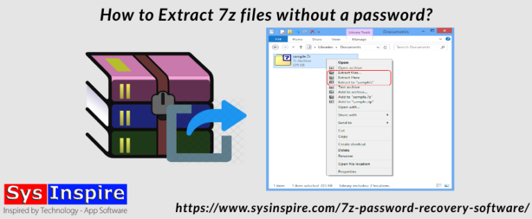 How To Extract 7z Files Without A Password 