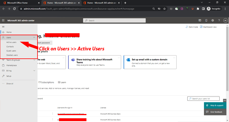 Microsoft Office 365 account settings for third party apps login